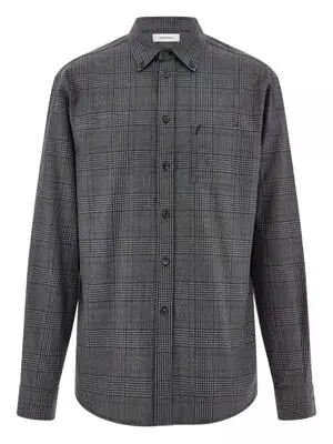 FERRAGAMO Checked Embroidered Shirt