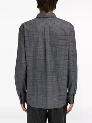 FERRAGAMO Checked Embroidered Shirt