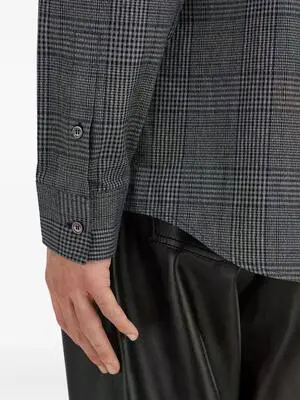 FERRAGAMO Checked Embroidered Shirt