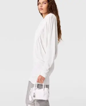 Stella McCartney Pleated Long-sleeve Mini Dress