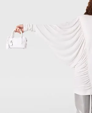 Stella McCartney Pleated Long-sleeve Mini Dress