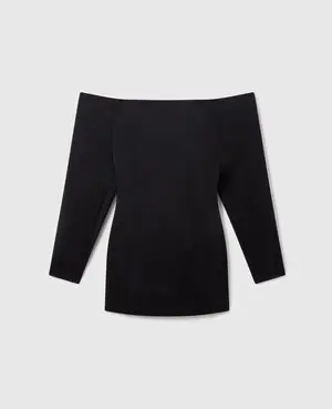 Stella McCartney Off-shoulder Long-sleeve Mini Dress