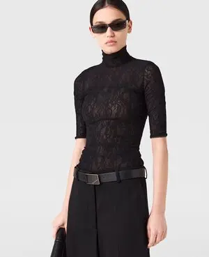 Stella McCartney Turtleneck Lace Top