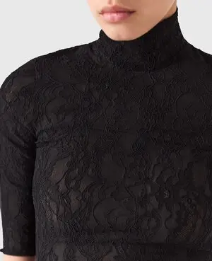 Stella McCartney Turtleneck Lace Top