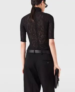 Stella McCartney Turtleneck Lace Top