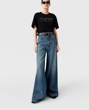 Stella McCartney High-rise Straight-leg Jeans - Dark Blue