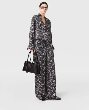 Stella McCartney Lace Print Oversized Shirt
