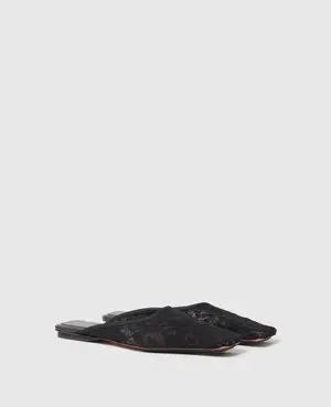 Stella McCartney Square-toe Lace Mules