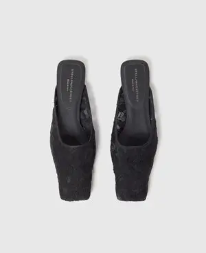 Stella McCartney Square-toe Lace Mules