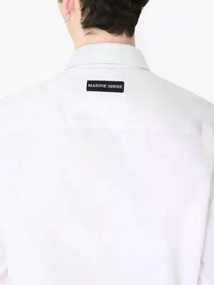 MARINE SERRE Logo-patch Cotton Shirt