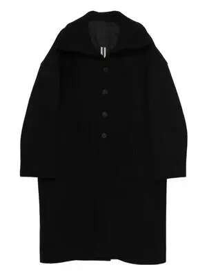 Rick Owens Button-fastening Long-sleeve Coat