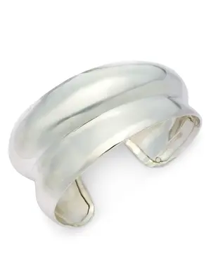 Shashi Double Dome Cuff Bracelet - Silver