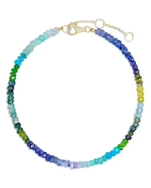 Shashi Natasha Multi-gemstone Beaded Bracelet - Blue Multi