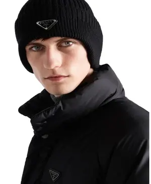 Prada Wool Beanie - Black