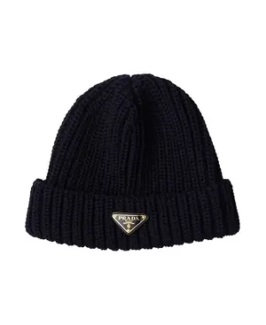 Prada Wool Beanie Blue