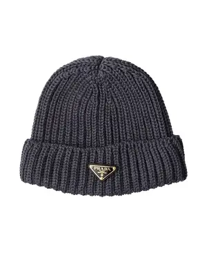 Prada Wool Beanie Grey