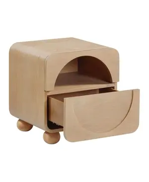 TOV FURNITURE Moonrise Ash 1-drawer Nightstand
