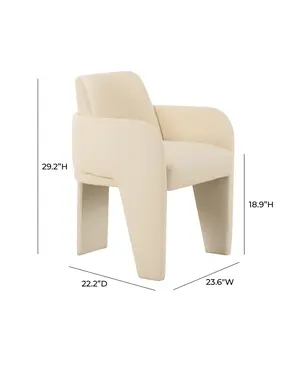 TOV FURNITURE Leo Performance Faux Leather Dining Chair