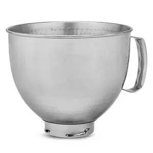 KITCHENAID 5 Quart Tilt Head Hammered Steel Bowl - Stainless