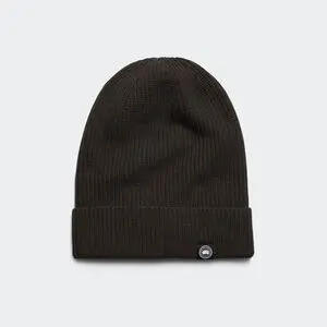 Canada Goose Cotton Ribbed Toque - Heather Espresso