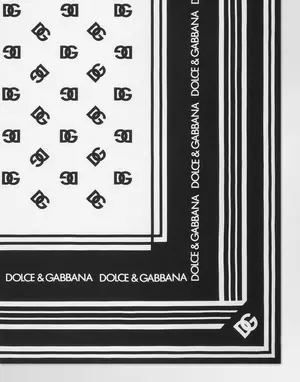 Dolce & Gabbana 90x90 Silk Twill Scarf