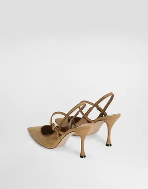 Dolce & Gabbana Suede And Nappa Leather Slingback