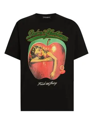Dolce & Gabbana Printed T-shirt - Black