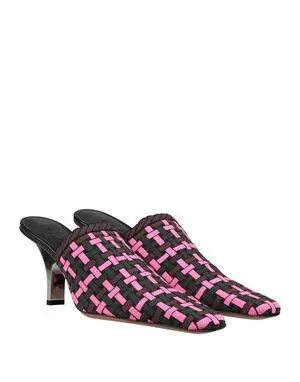Marni Geometric-print Knitted Mules