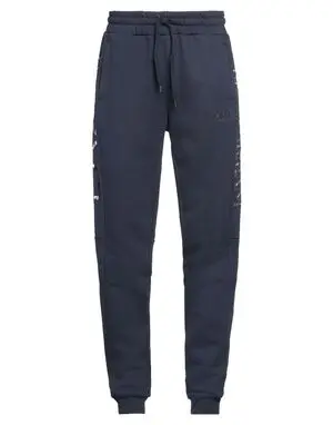 EA7 Pants Military Size Cotton, Polyester - Navy