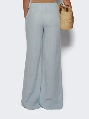 Eterne Relaxed Fit Full-length Pants - Blue