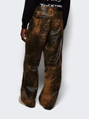 NAHMIAS Aged Leather Venice Jeans