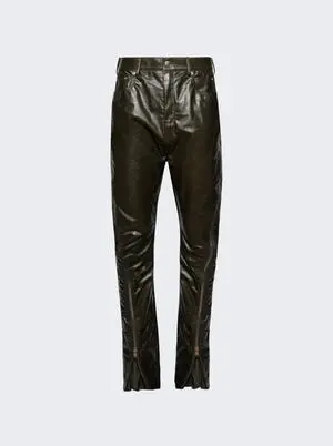 Rick Owens Bolan Banana Rosewood Trousers - Green