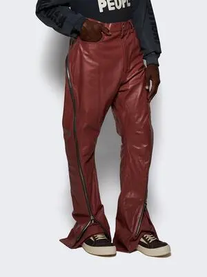 Rick Owens Bolan Banana Rosewood Trousers - Red