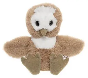 CHARLIE BEARS Soft Plush Hoot Owl In Oatmeal Brown - One-color