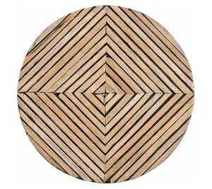 BAXTON STUDIO Devika Brown Bamboo End Table