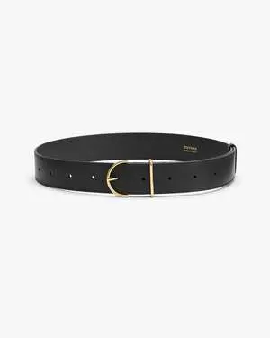 Cuyana Leather Belt Black