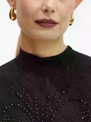 Guess Embellished Mock-neck Top