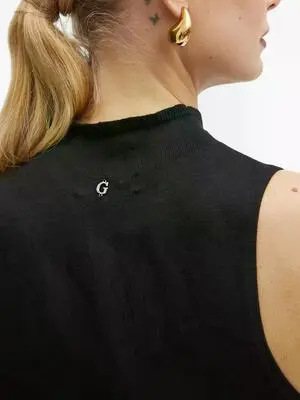 Guess Embellished Mock-neck Top