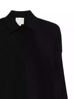 FORTE_FORTE Ribbed Button-up Shirt