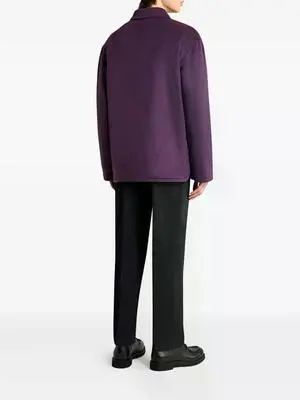 Etro Cashmere Patch-pocket Overshirt - Purple