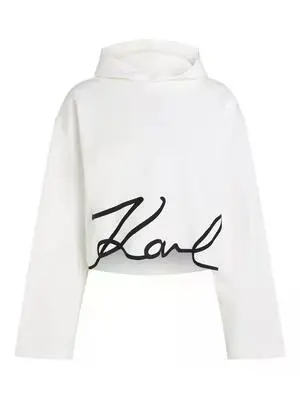 Karl Lagerfeld Cropped Sweatshirts Hoodies For Women