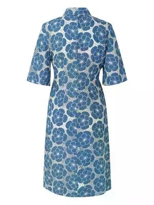 SAMSOE SAMSOE Floral-print Collared Midi Dress
