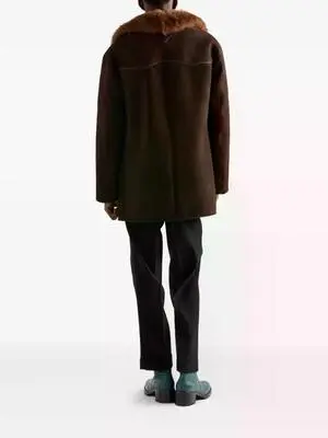 Prada Shearling-collar Suede Jacket