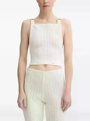 SESSUN Cable-knit Strap Jumpsuit