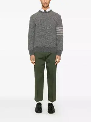 Thom Browne Cotton Twill Chinos - Green