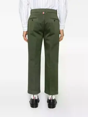 Thom Browne Cotton Twill Chinos - Green