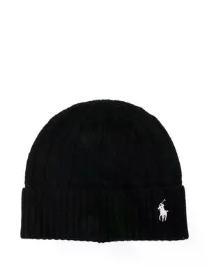 Polo Ralph Lauren Cable-knit Wool Beanie - Black
