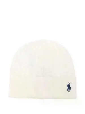 Ralph Lauren Cable-Knit Beanie Neutrals