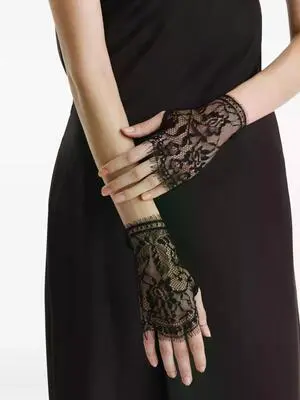 2310 STUDIO Lace Fingerless Gloves - Black