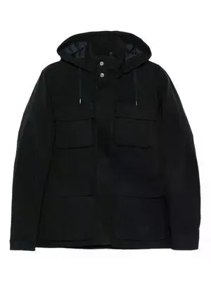 Herno Hooded Pocket Jacket - Blue